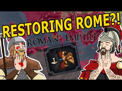 RESTORING THE ROMAN EMPIRE?! - CK2 THE CONQUEROR ACHIEVEMENT RUN FINALE!