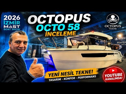 OCTOPUS OCTO 58 MİNİ MOTORYAT 2026 İZMİR MAST BOAT SHOW, TEKNE FUARI. #teknedeyaşam #balıkavı #deniz