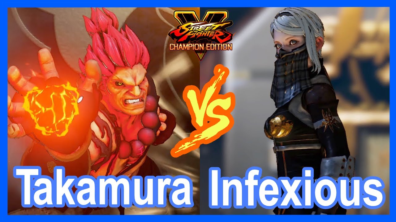SFV Takamura (Akuma, Gouki) VS Infexious (Zeku) - YouTube