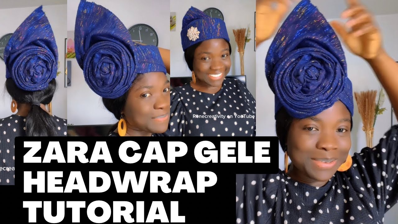 Easy Zara Cap Headwrap Tutorial 🔥 - YouTube