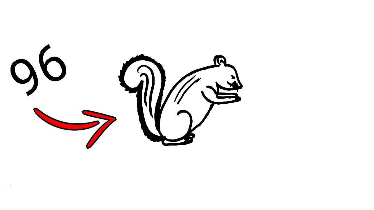 How To Turn Number Into A Cute Animal Drawing How To Draw A Squirrel how-to-turn-number-into-a-cute-animal-drawing-how-to-draw-a-squirrel