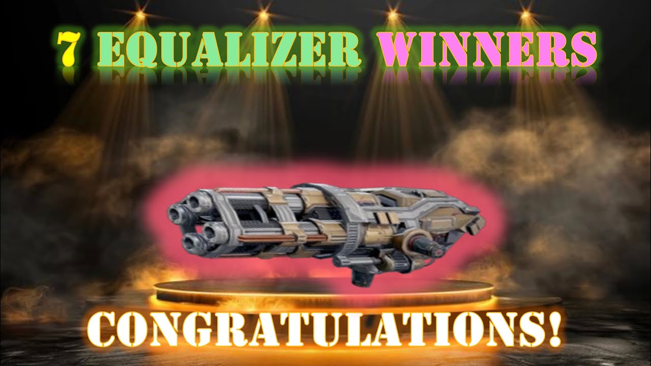 7 EQUALIZER WINNERS. CONGRATULATIONS! WAR ROBOTS - YouTube