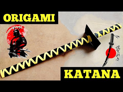 Origami Katana Japanese Samurai Paper Solved Tutorial | How To Fold Impressive Katana Step By Step