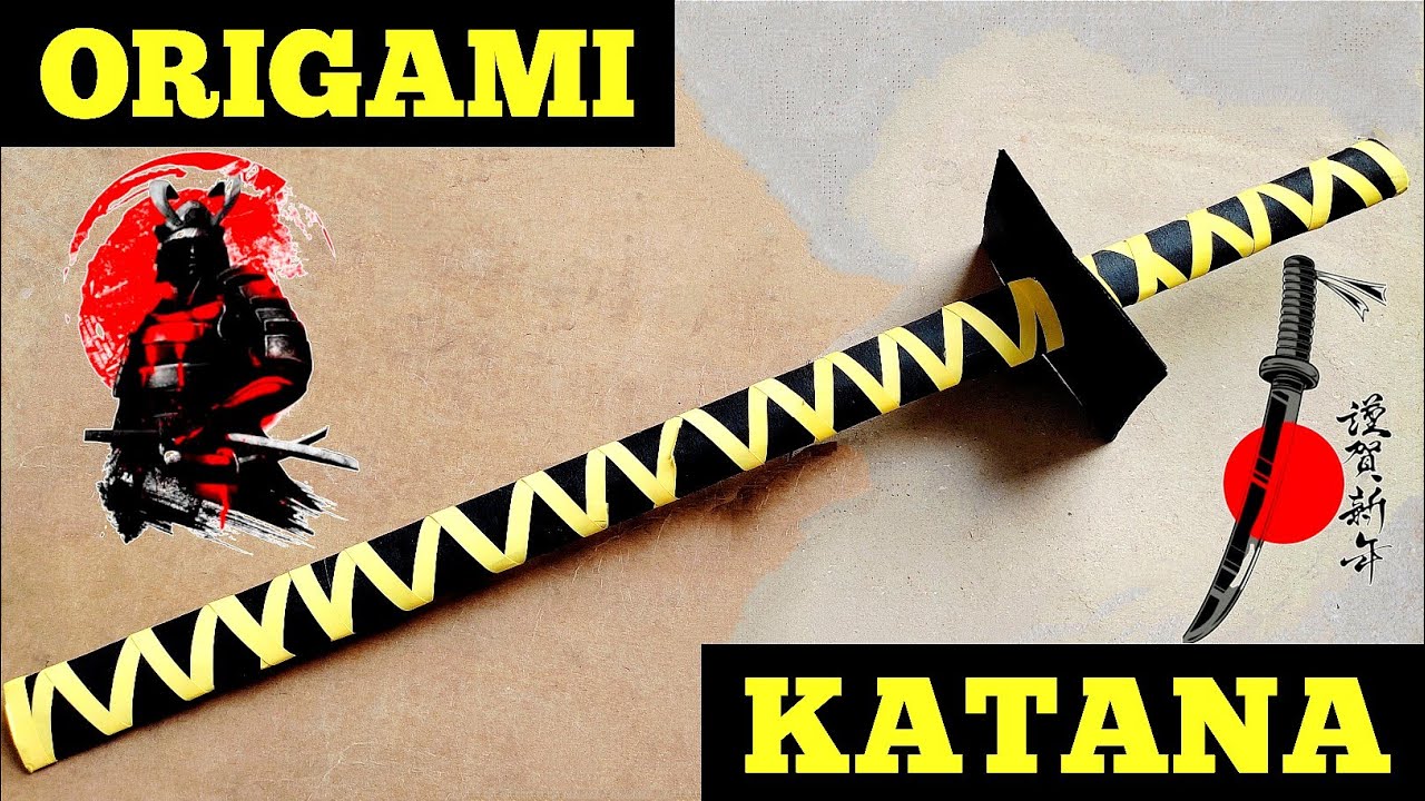 Origami Katana Japanese Samurai Paper Solved Tutorial | How To Fold ...