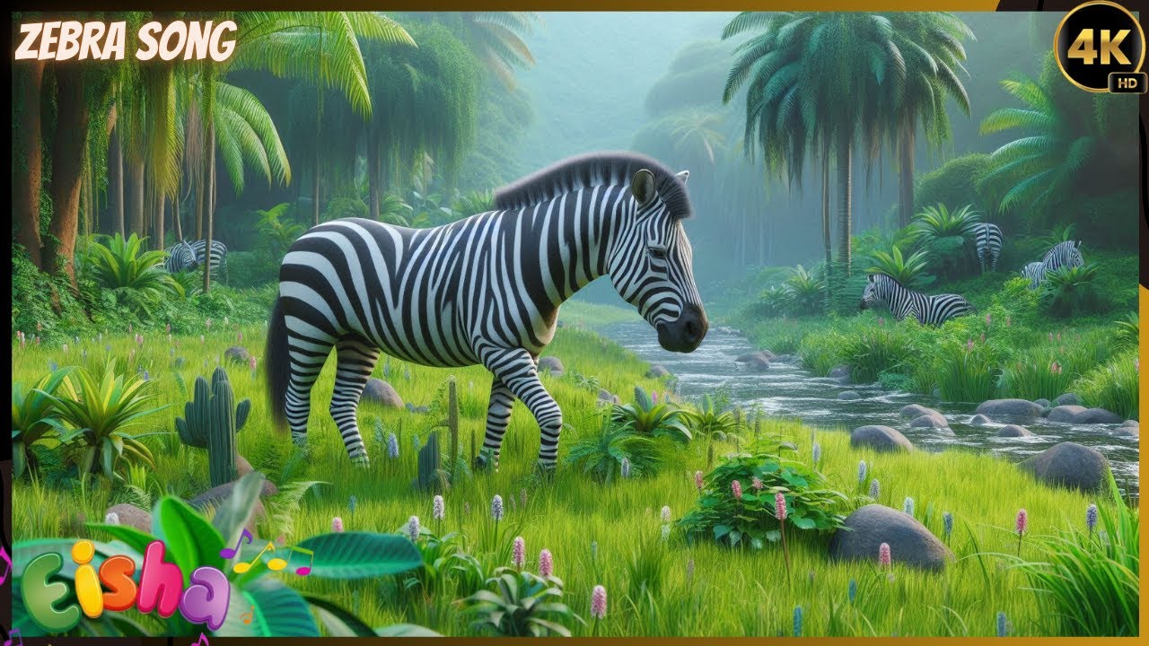 Zebra Song For Kids | Eisha KidsSongs - YouTube