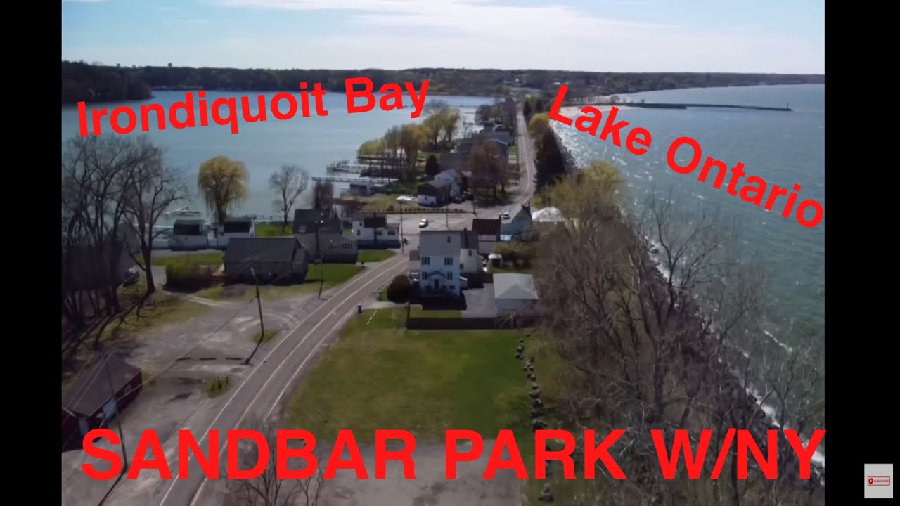 DJI Mavic Mini video of Irondequoit Bay and Lake Ontario Sandbar Park ...