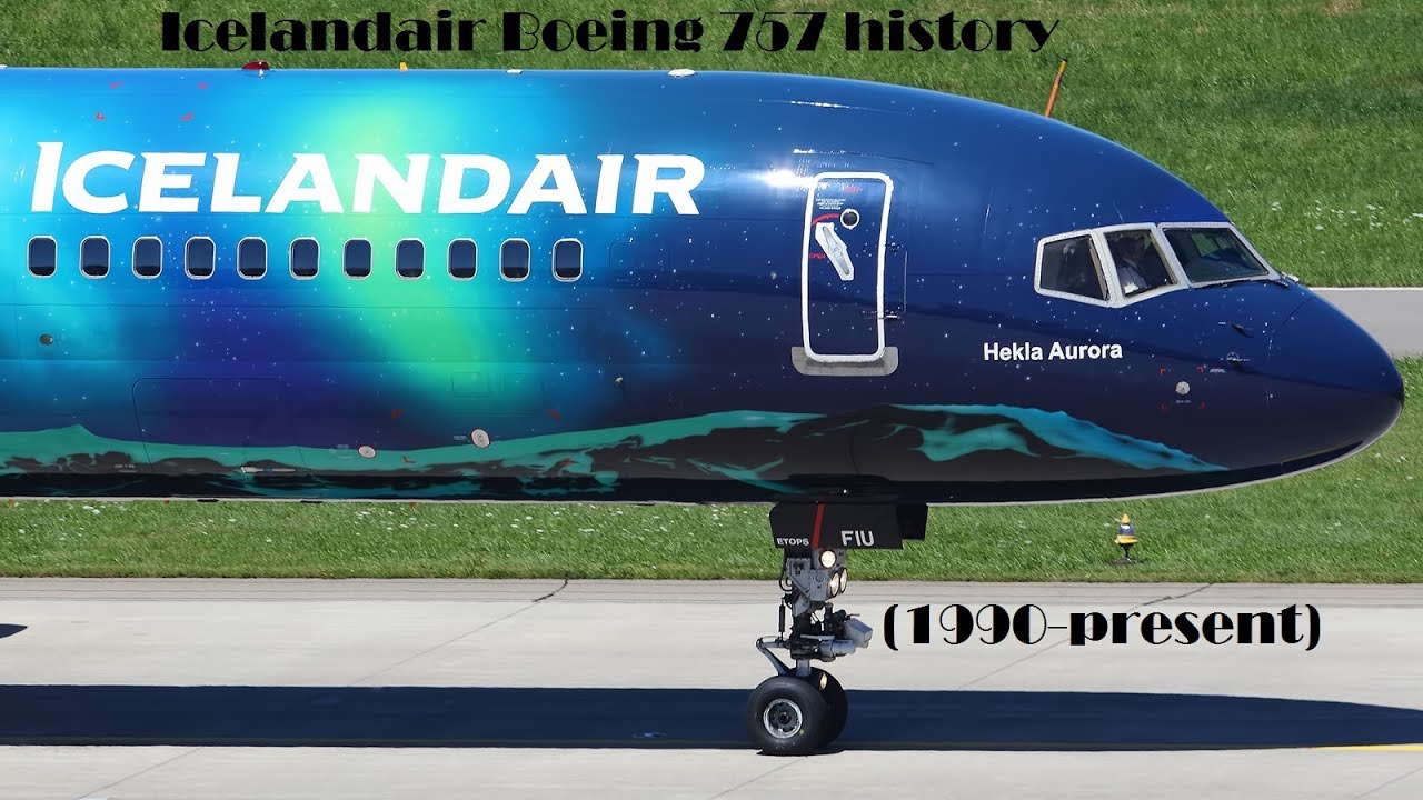 Fleet History - Icelandair Boeing 757 (1990-present) - YouTube