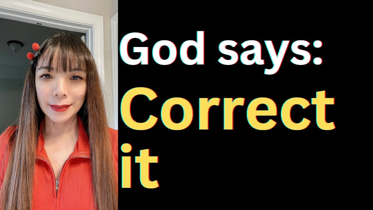 God asks you to correct it, then you can keep moving forward faster. # ...