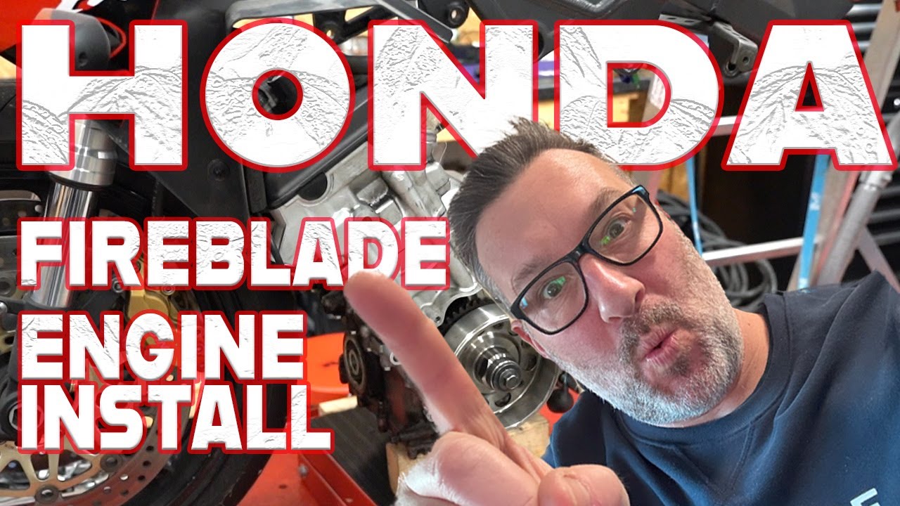 Honda Fireblade Engine Install EASY! CBR954 2002 - YouTube