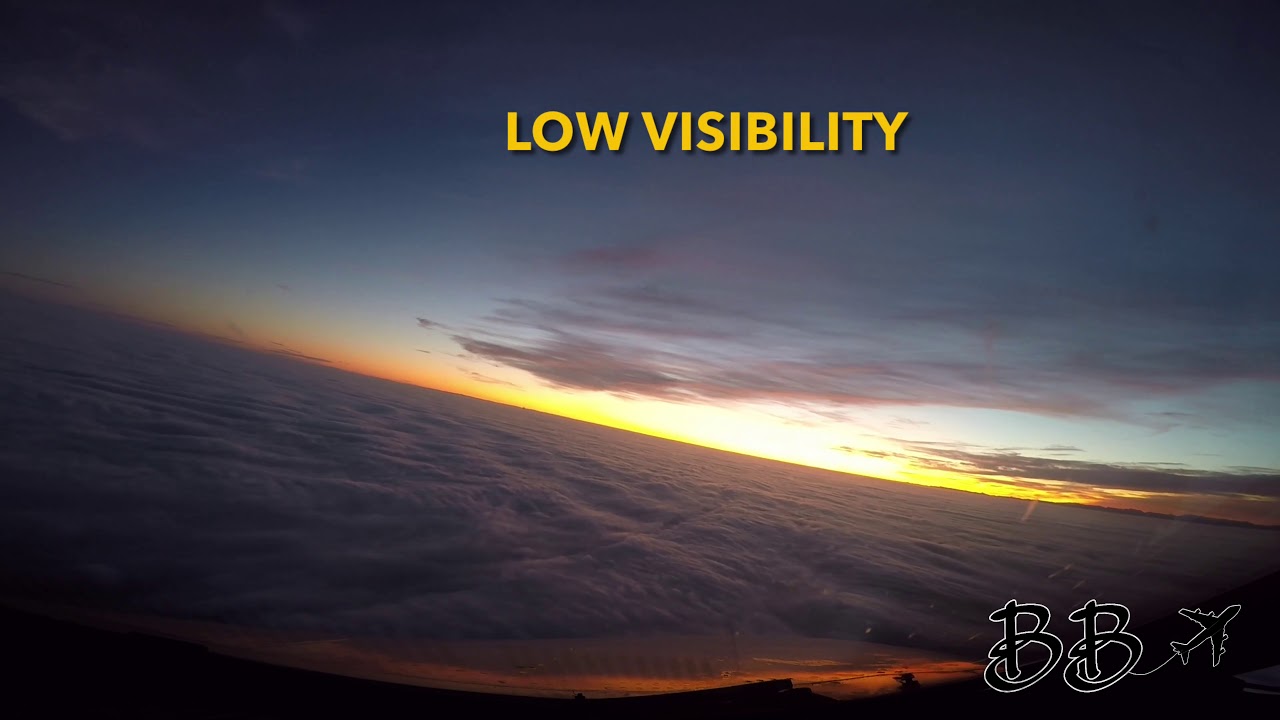 LOW VISIBILITY APPROACH - YouTube