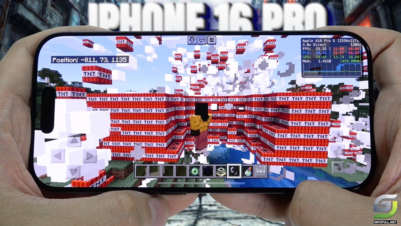 iPhone 16 Pro test game Minecraft | Apple A18 Pro - YouTube