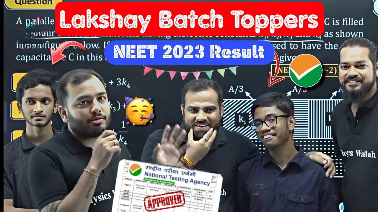 Physics wallah NEET Toppers 🥳 || Lakshay Batch Toppers 🔥 || Selection ...