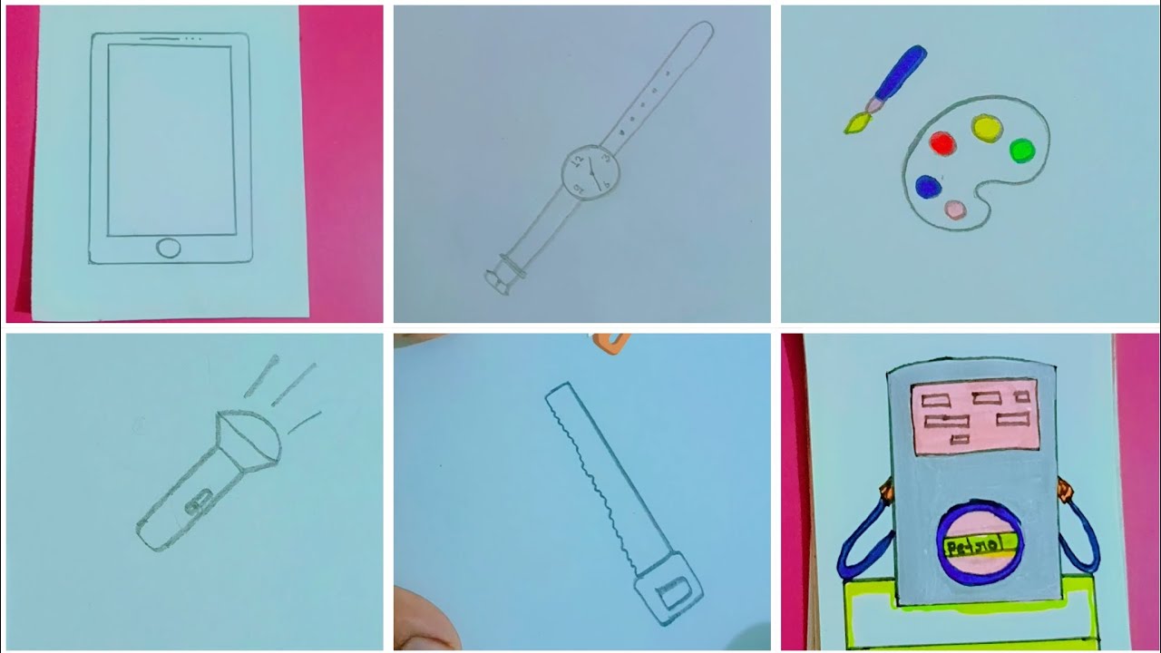 10 easy art for beginners 🎨🖌️ simple drawing // simple art || drawing ...