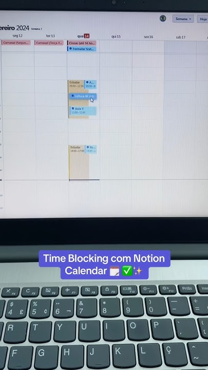 Time blocking usando o Notion Calendar 🗓️ #notion #organizacaodigital #dicadenotion # ...