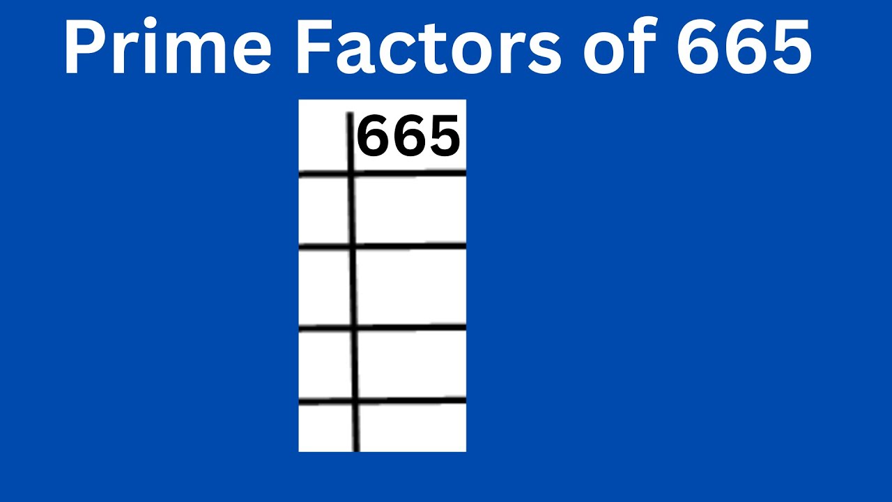 Prime factors of 665 - YouTube