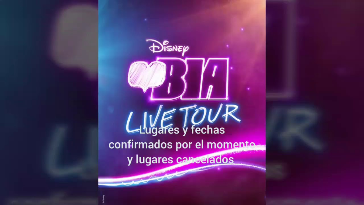 Bia live tour lugares CANCELADOS y CONFIRMADOS - YouTube