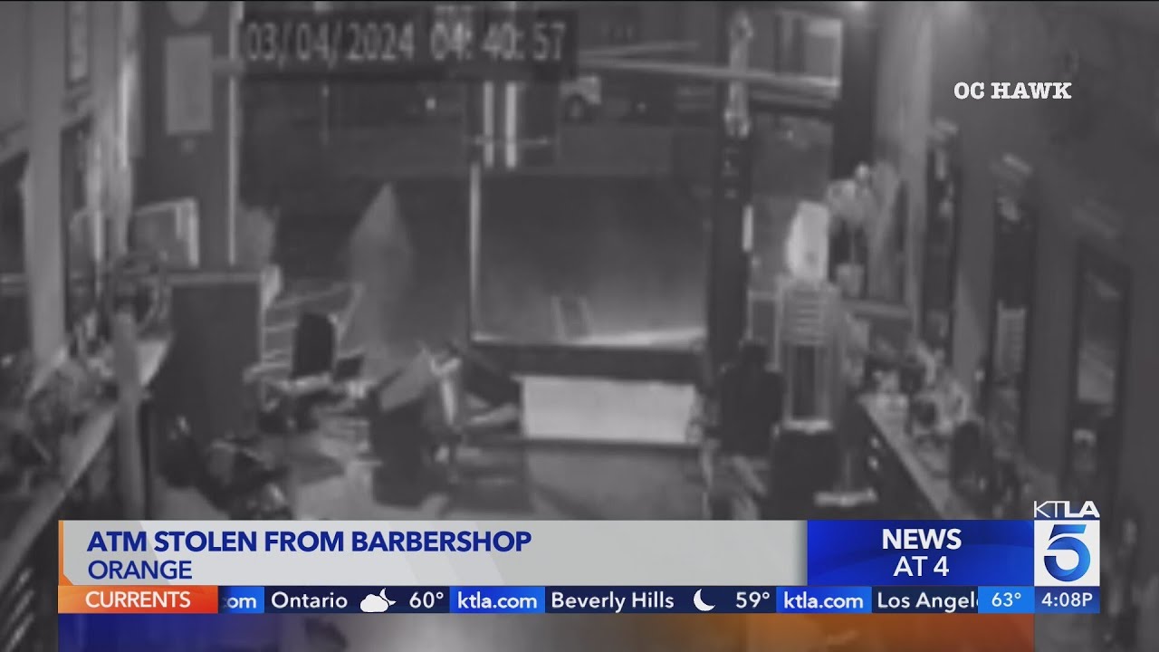 Brazen ATM theft caught on video in Orange County - YouTube