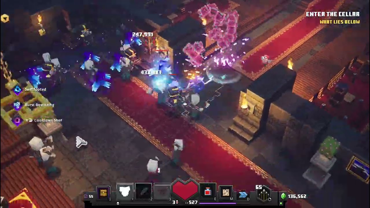 [Minecraft Dungeons] BOOM! Using Blast Fungus in a roll build! - YouTube