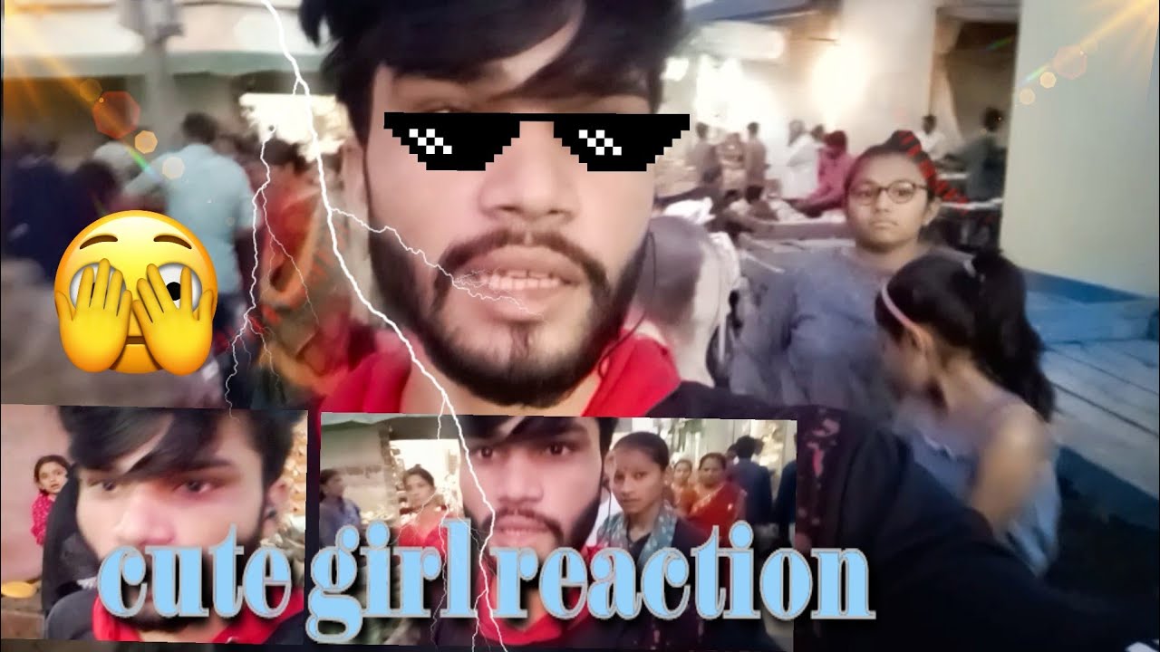 cute girl reaction video !! pablic reaction on YouTube - YouTube