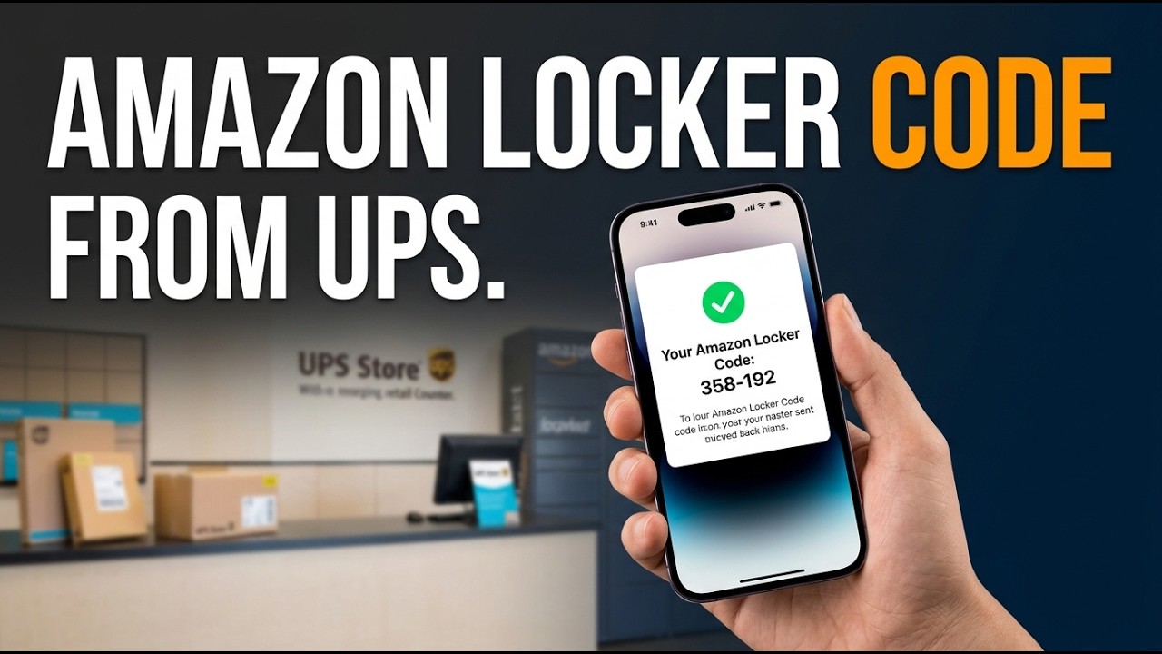 How to Get Amazon Locker Code from UPS | Amazon Locker UPS Delivery ...
