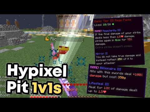 Hypixel Pit but i use expensive items - YouTube