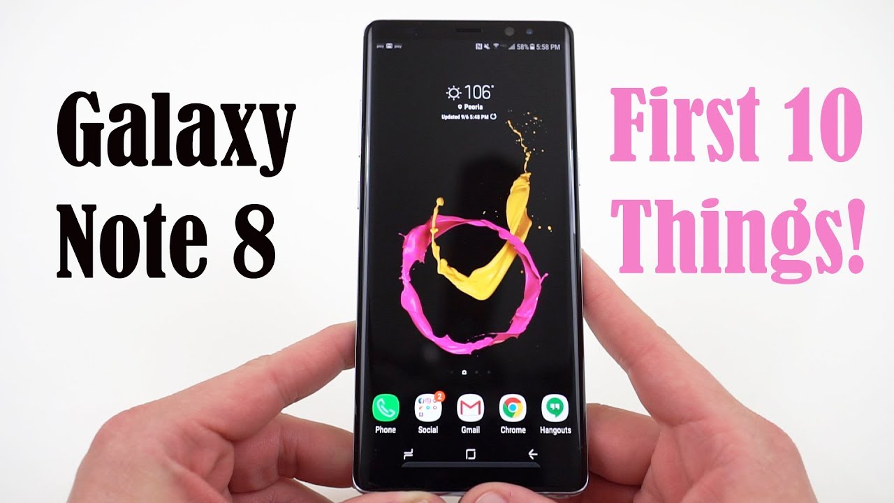 Galaxy Note 8: Top 10 Tips to Setup Your New Phone! - YouTube