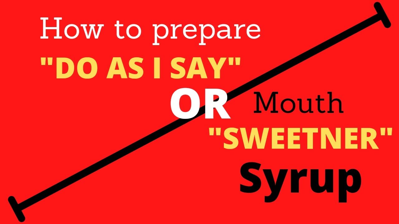 How to prepare and use a mouth sweetener syrup to gain love and ...