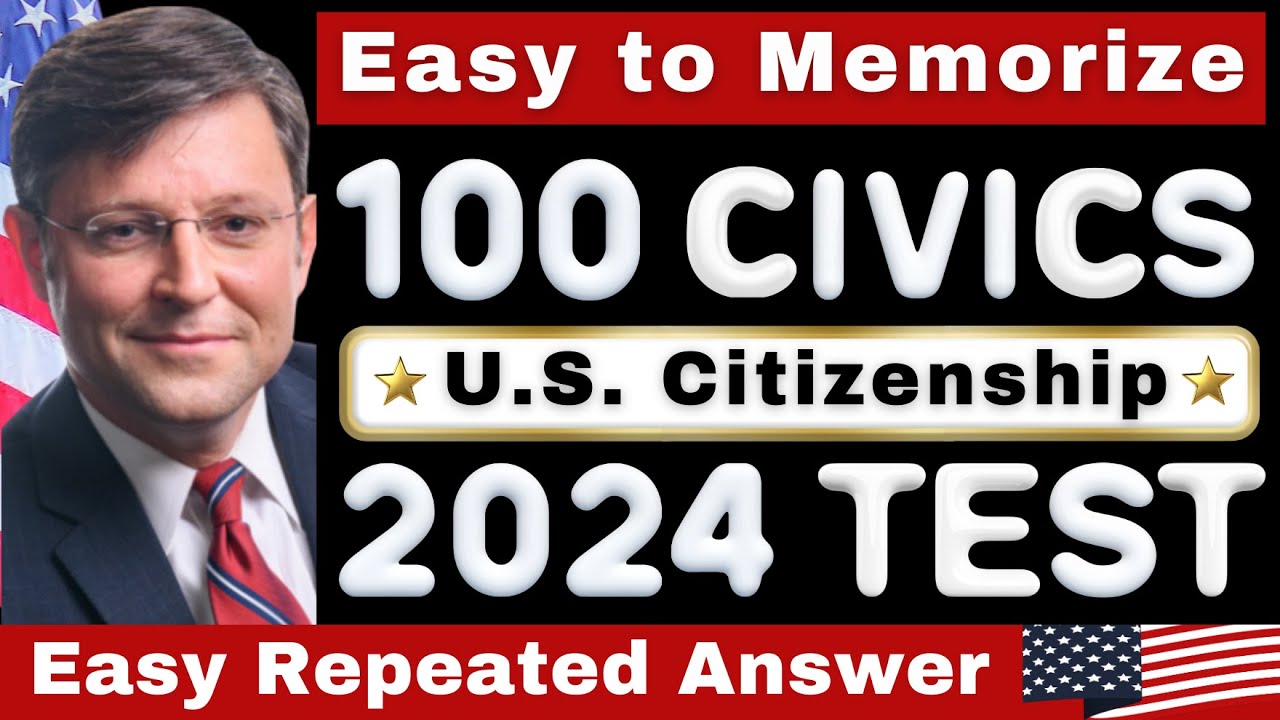 2024 Random 100 Civics Test Questions/Direct Answers US Citizenship ...