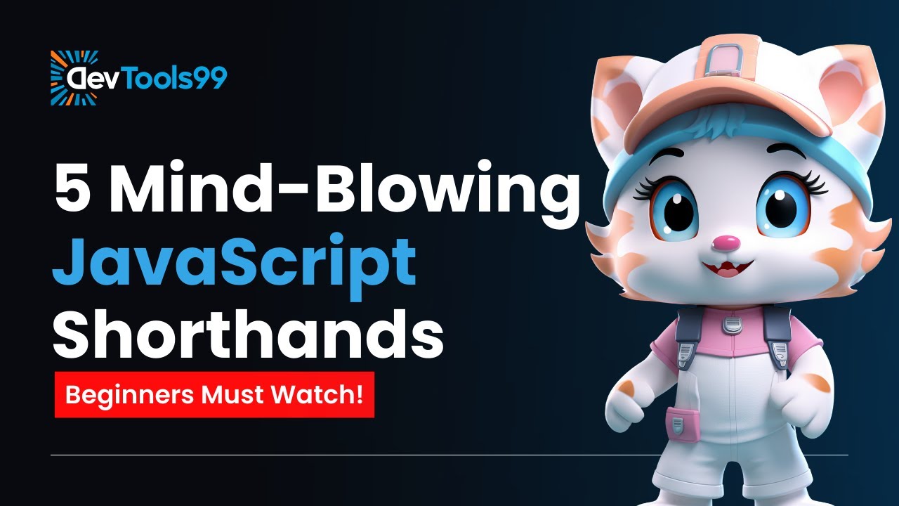 5 Mind Blowing JavaScript Shorthands #devtools99 - YouTube