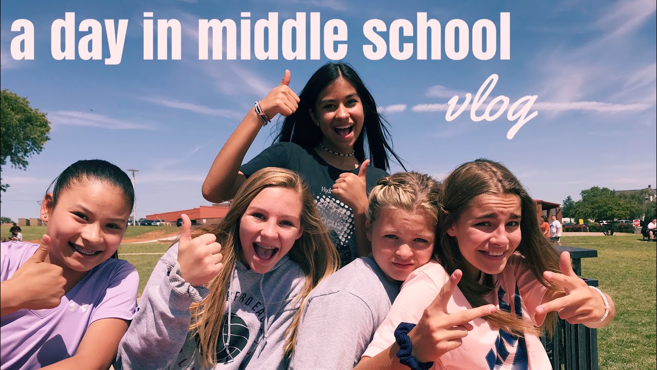 A Day In Middle School Vlog *8th grade* - YouTube
