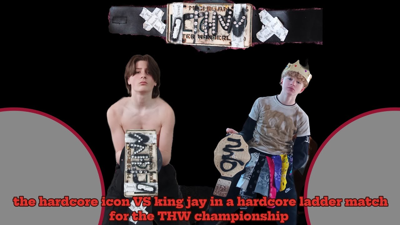 The hardcore icon VS king Jay in a hardcore ladder match for the THW ...