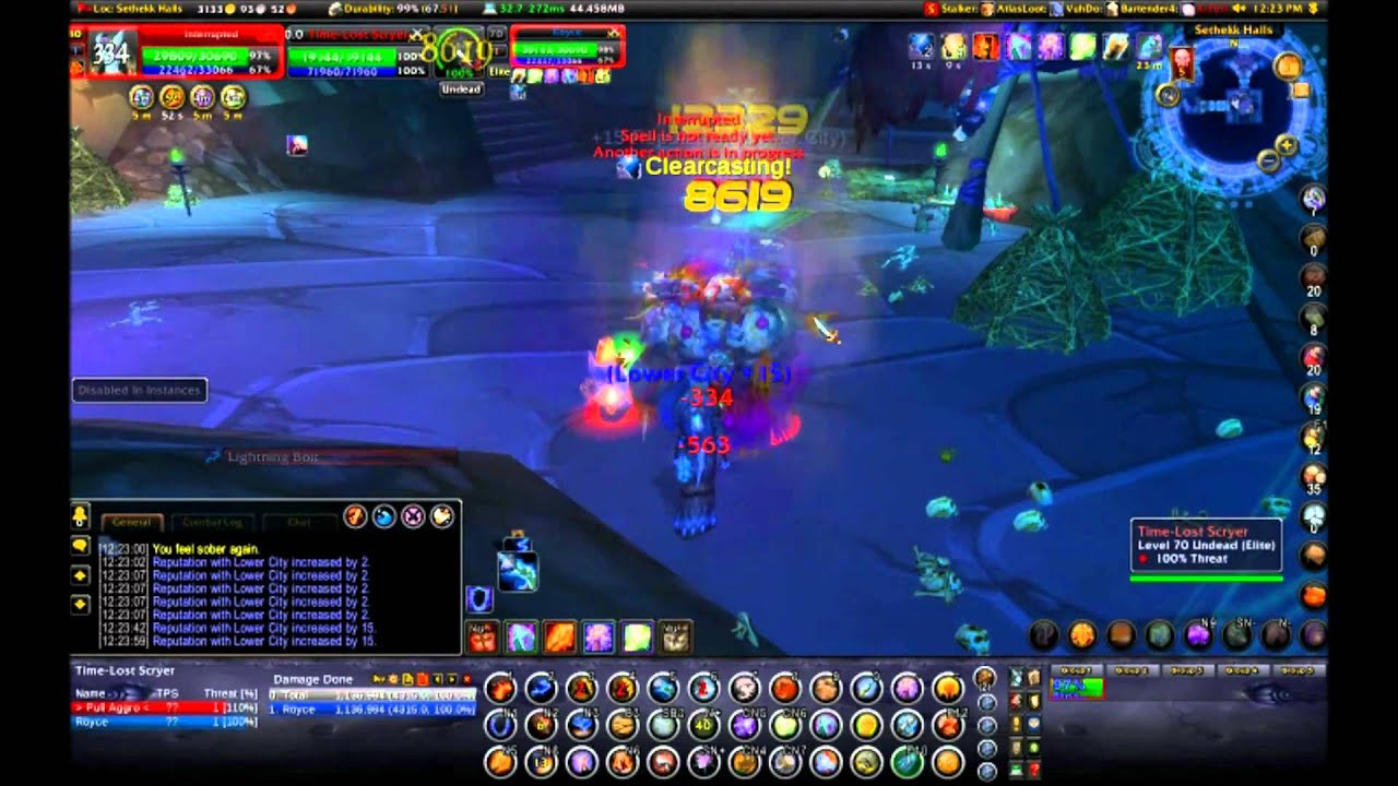 WoW Sethekk Halls Solo: Heroic Difficulty - YouTube