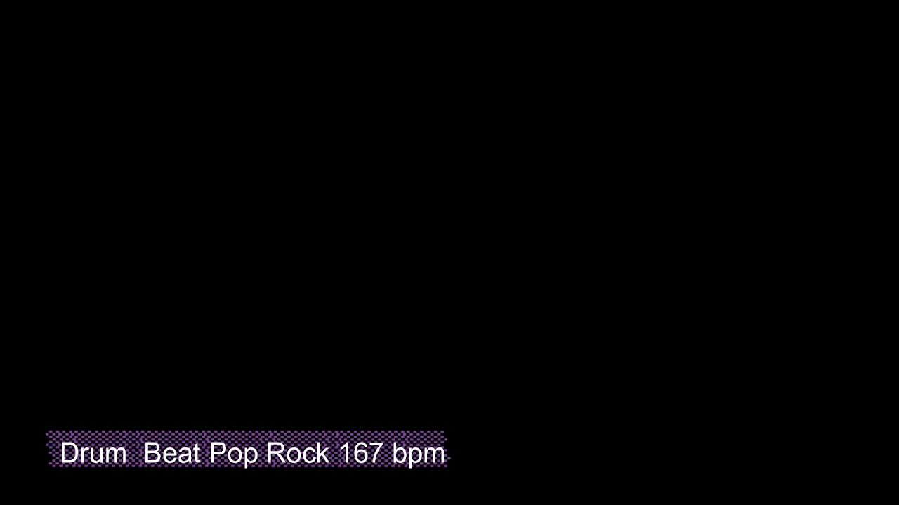 Drum Beat Pop Rock 167 bpm 4/4 - YouTube