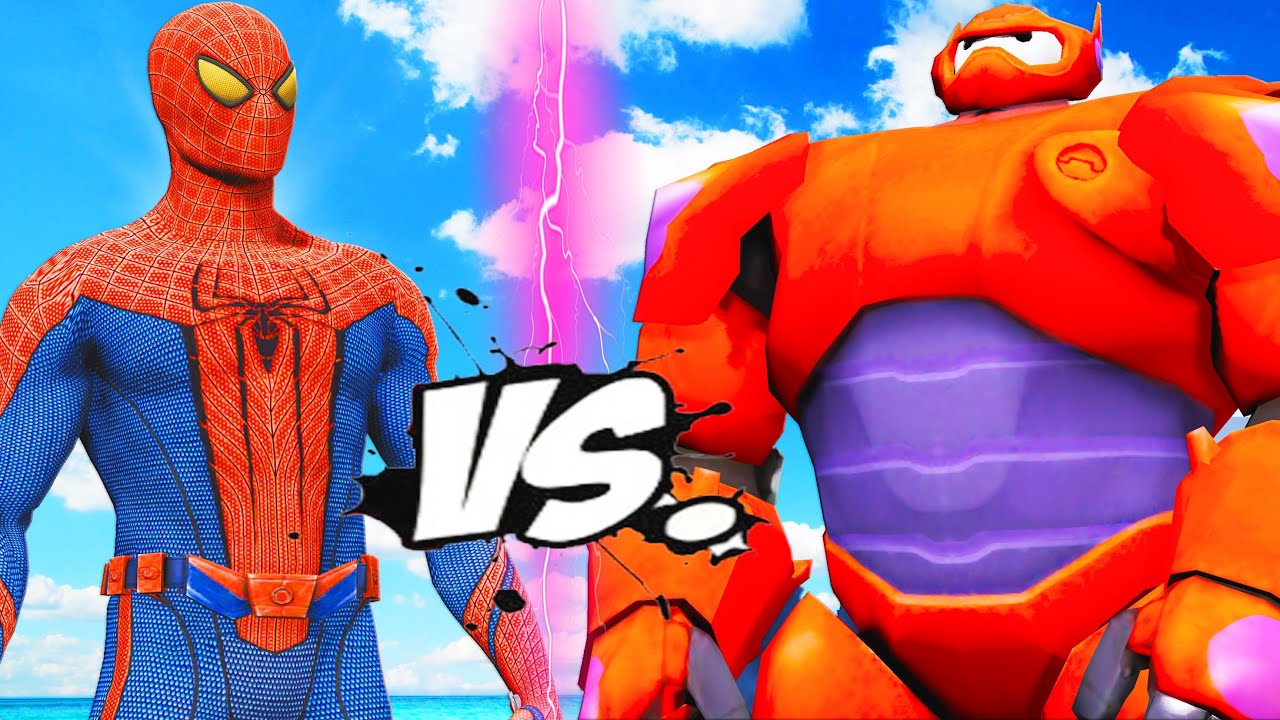 SPIDER-MAN VS BAYMAX (BIG HERO 6) - YouTube