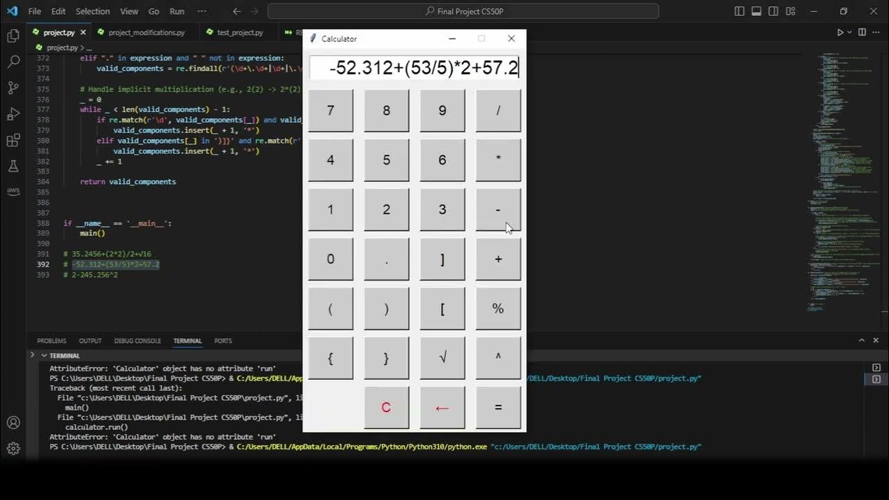 Final Project Cs50p Pemdas Calculator Youtube