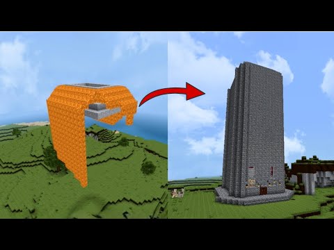 Minecraft : How To Build Cobblestone Tower 🗼#minecraft #tower # ...
