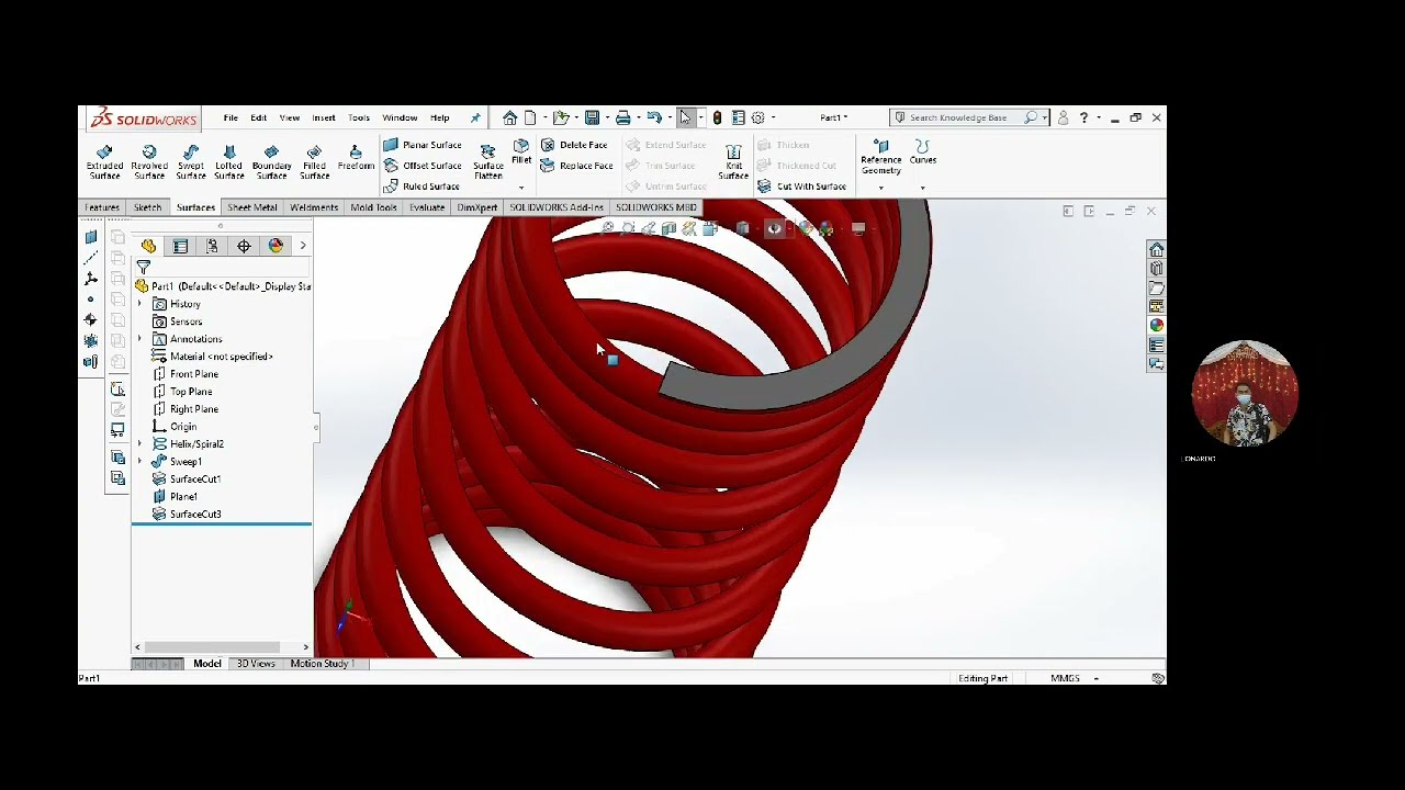 TUTORIAL DESIGN PEGAS SHOCK ABSORBER YANG BIASA DIGUNAKAN PADA MOTOR - YouTube