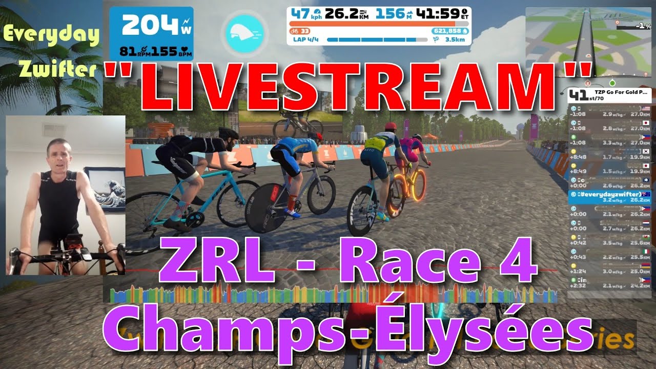 Gunning to improve! ZRL Race 4 - Champs-Élysées. - YouTube