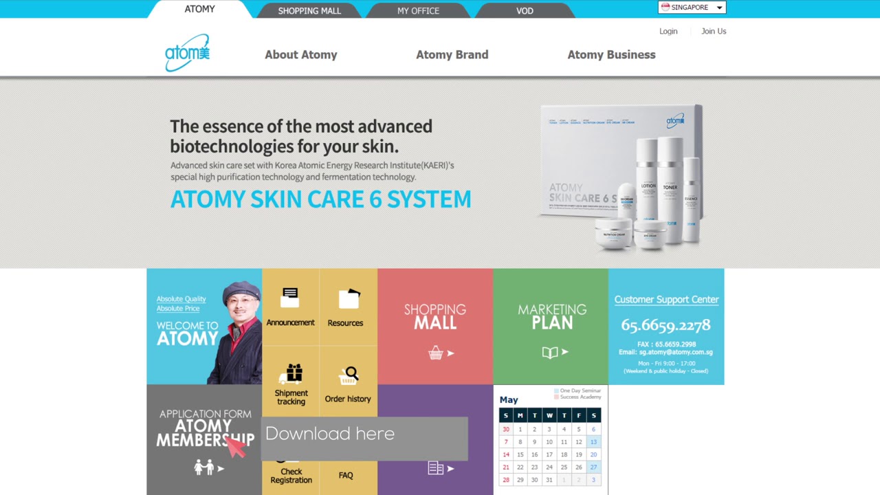 How to register Atomy Singapore Membership - YouTube