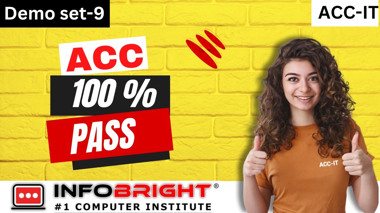 ACC Demo Set 9 | Advance Career Courses In Information Technology ...