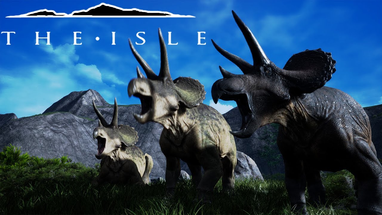 The Isle | Jogando com o NOVO modelo do Triceratops! Novo mapa ...