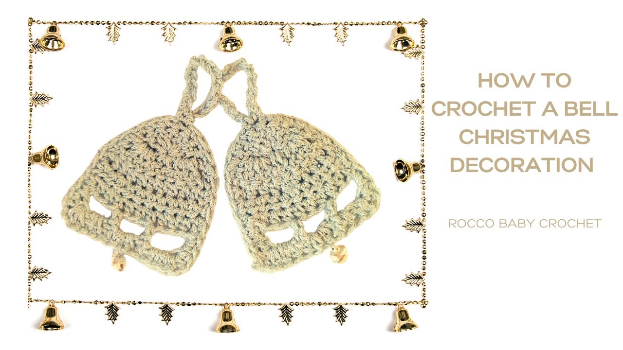 HOW TO CROCHET A BELL APPLIQUE/ CROCHET BELL - YouTube