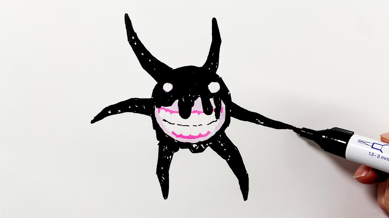 How to Draw Screech From DOORS (Roblox) - YouTube