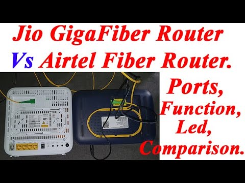 Jio Gigafiber Router Vs Airtel Fiber Router Comparison |Ports,Specs ...