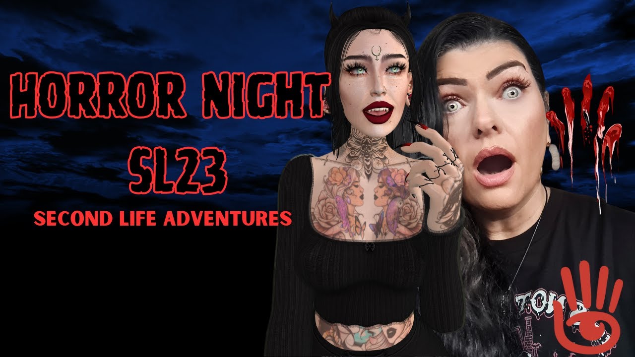 Halloween Adventures in Second Life l Exploring Horror Night SL23🌍 ...