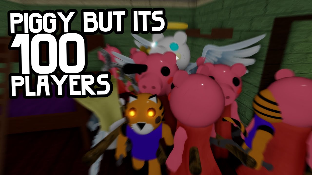 PIGGY BUT ITS 100 PLAYERS | Roblox Piggy - YouTube