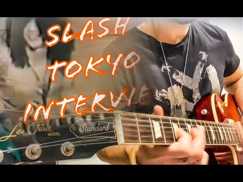 Slash Tokyo guitar backstage interview (acoustic Gibson cover) - YouTube