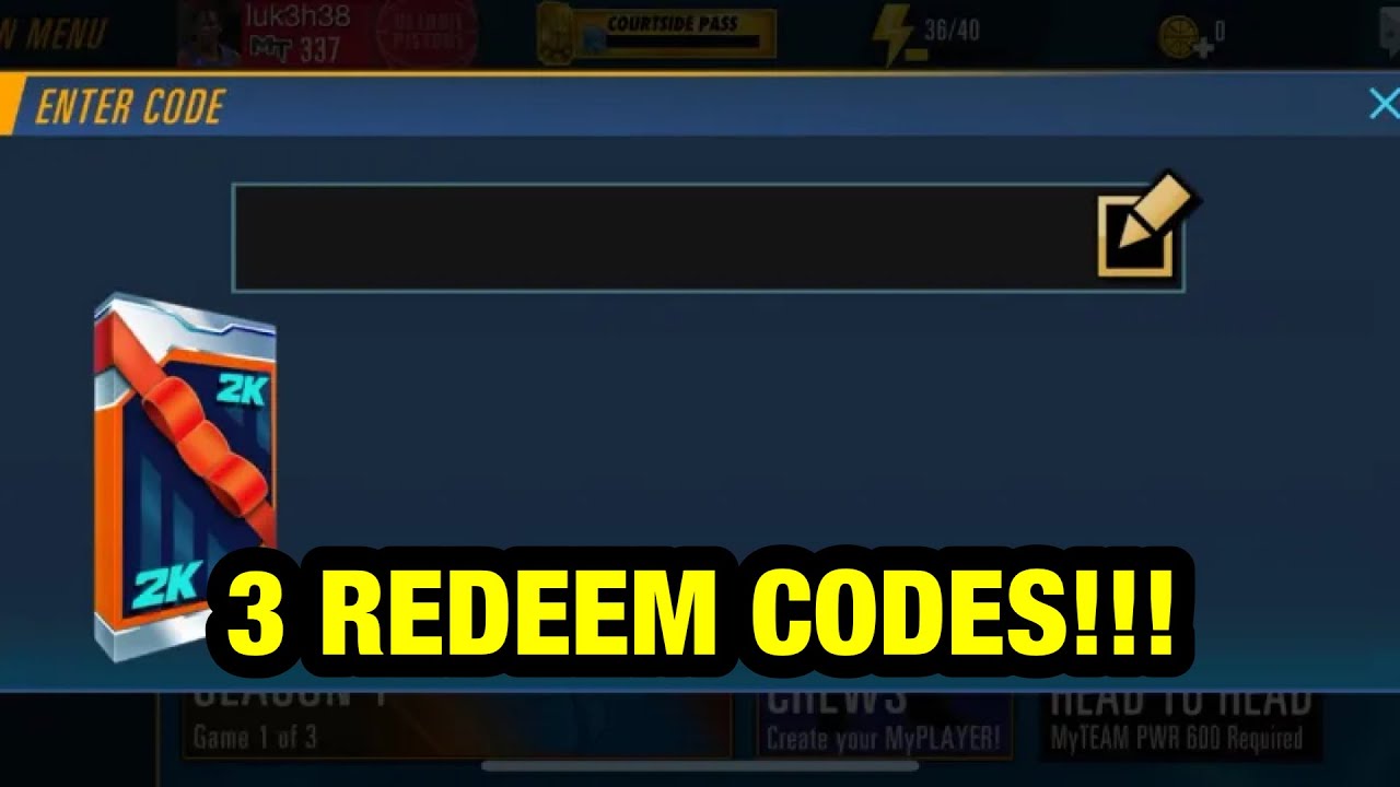 3 REDEEM CODES IN NBA2K MOBILE | 2K MOBILE CODES - YouTube