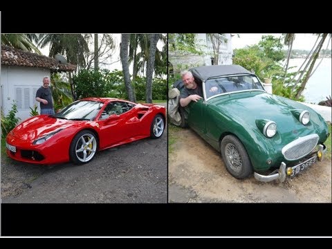 Frogeye Sprite & Ferrari 488GTB found in Sri Lanka at old colonial ...