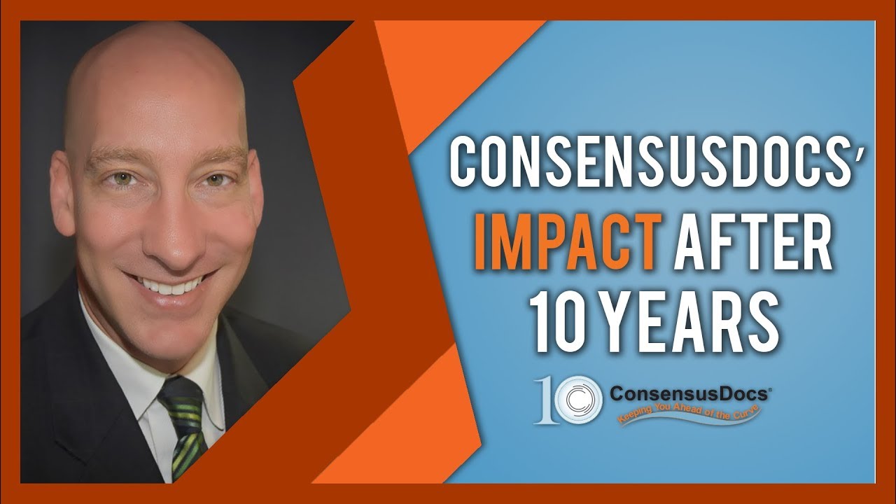 Evaluating the Impact of ConsensusDocs Contracts After 10 Years - YouTube